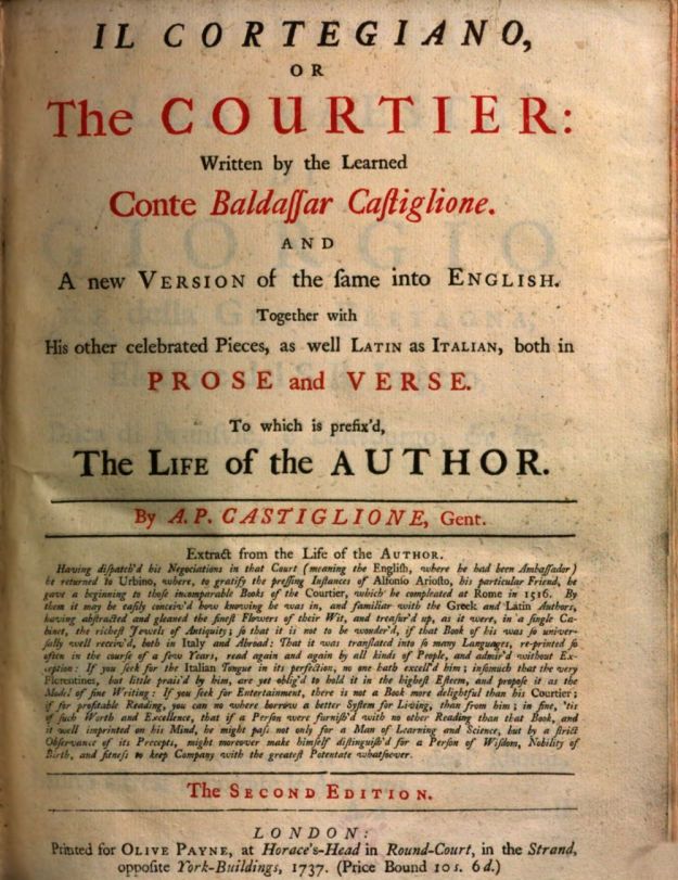 Dances on the London Stage: Castiglione’s A Cortegiano | Dance in History