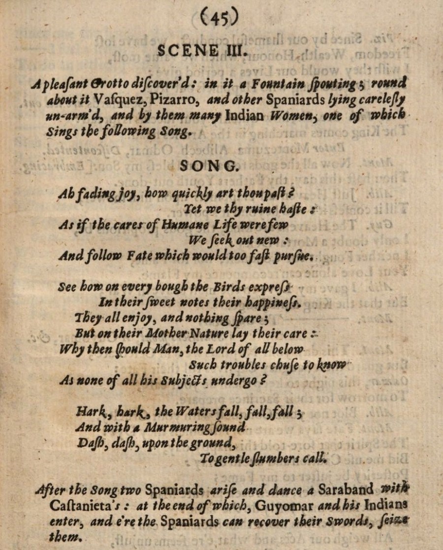 The Saraband on the Restoration Stage | Dance in History